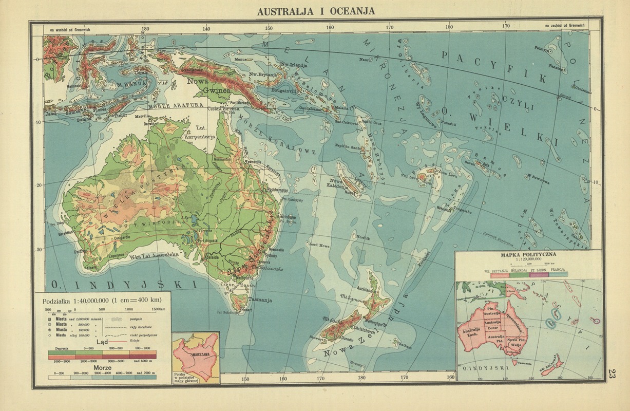 Australja i Oceanja - Artvee