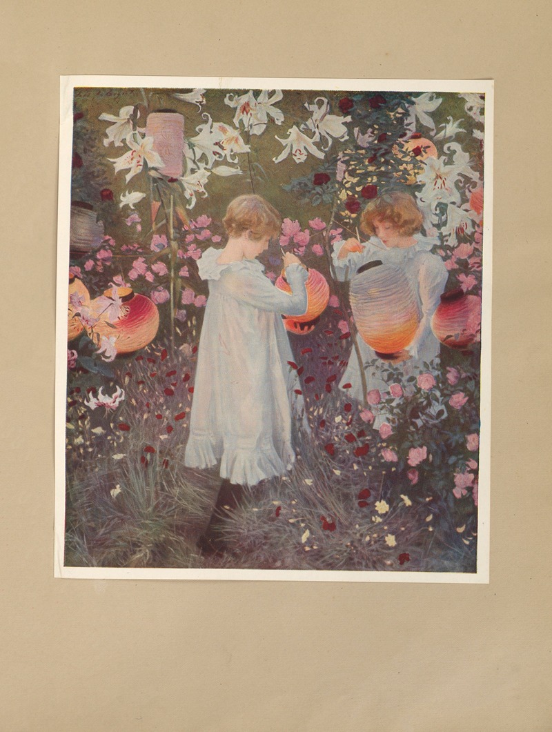 Carnation Lily, Lily Rose – Sargent - Artvee