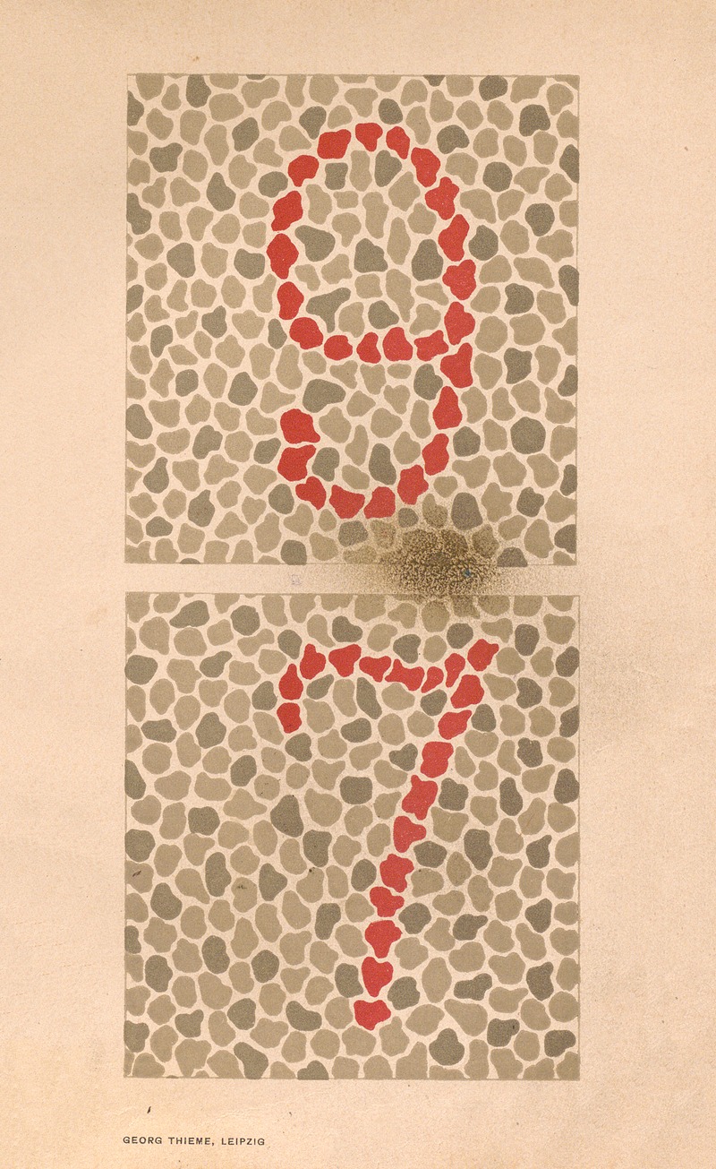 Stilling's pseudo-isochromatic plates for testing color perception - Artvee