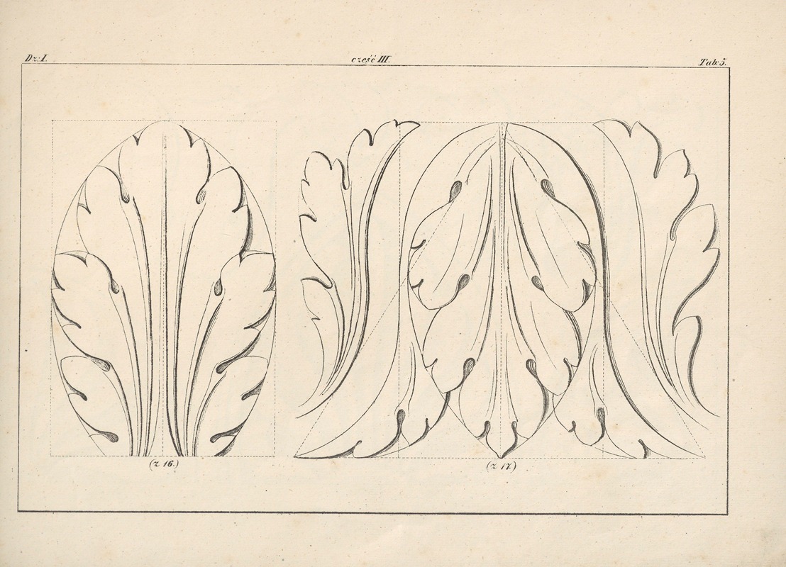 Wzory i nauka rysunku (Patterns and drawing lessons) Vol.1 Pl.06 - Artvee
