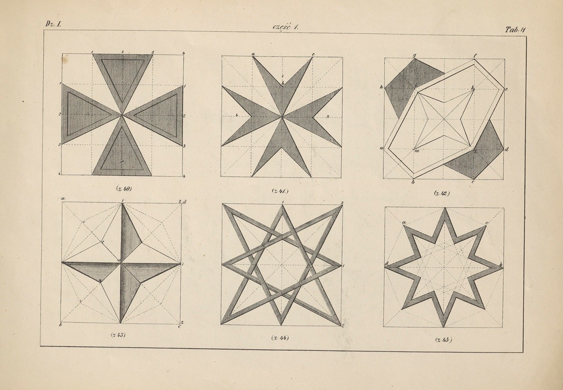 Wzory i nauka rysunku (Patterns and drawing lessons) Vol.2 Pl.12 - Artvee