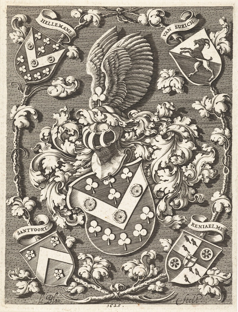 Wapenschild van de familie Hellemans - Artvee