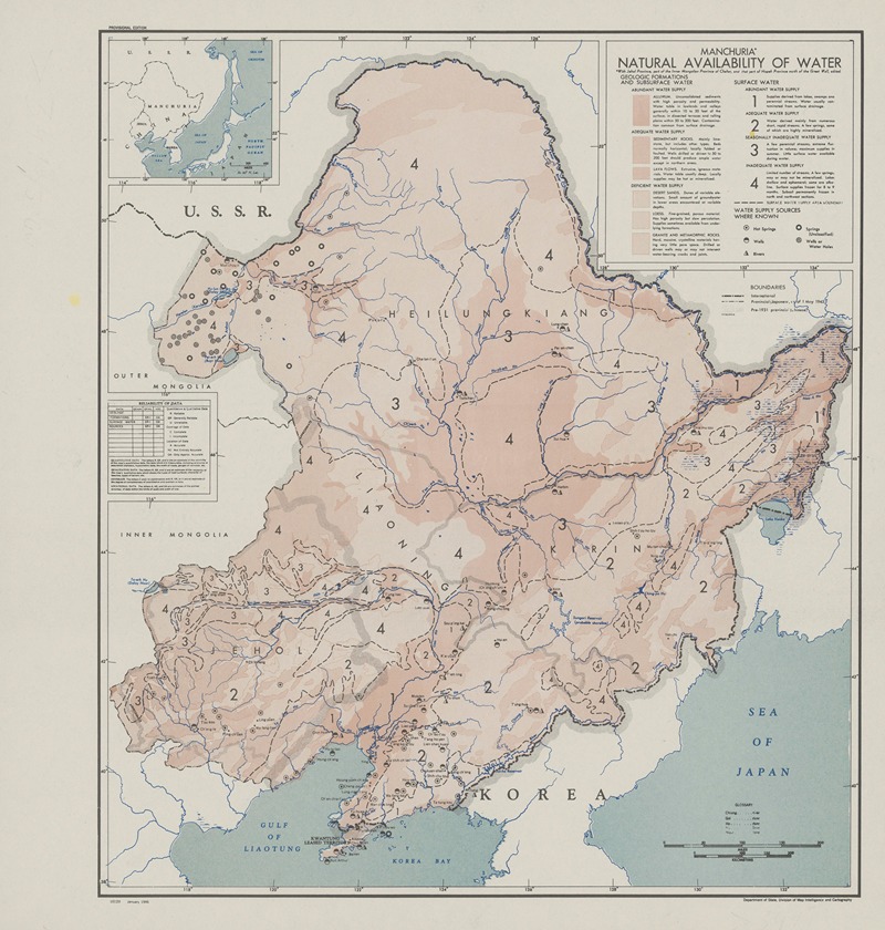 Manchuria – natural availability of water - Artvee
