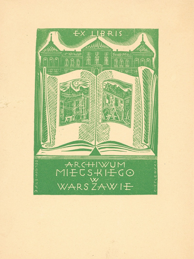 Ex libris Archiwum Miejskiego w Warszawie - Artvee