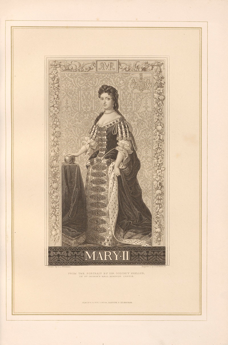 Portrait of Queen Mary II - Artvee