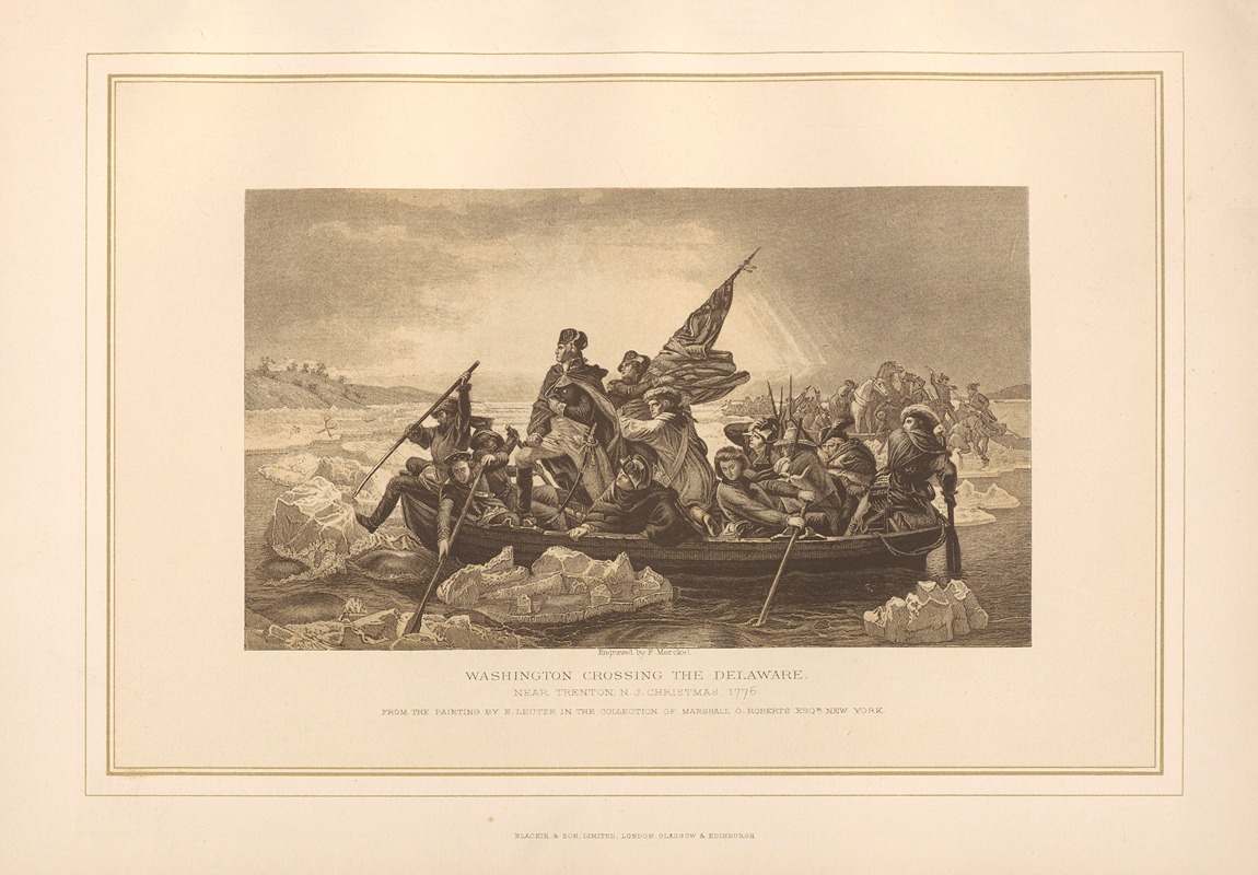 Washington crossing the Delaware – E. Leutze - Artvee