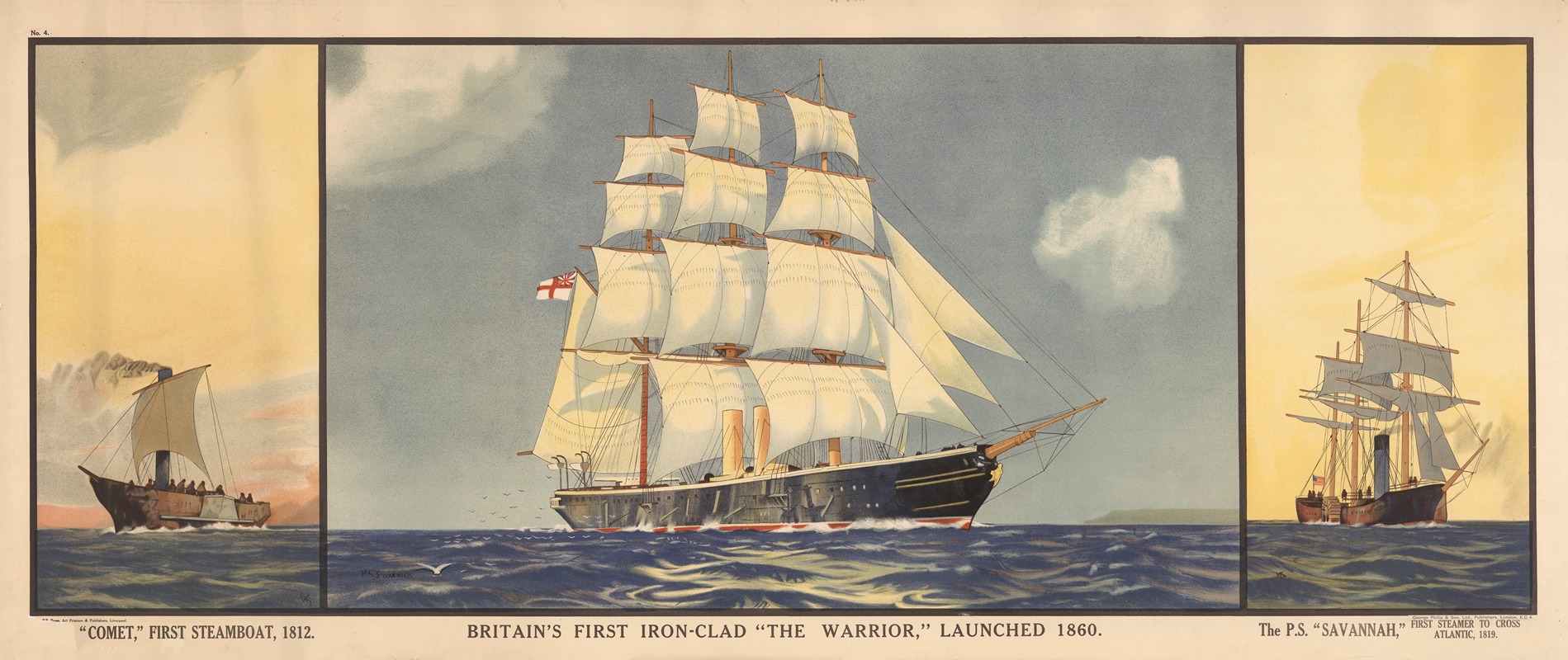 The ‘Comet’ first steamboat, 1812. Britains first iron-clad ‘The ...