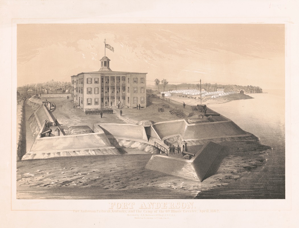 Fort Anderson, Paducah, Kentucky, and the camp of the 6th Illinois ...