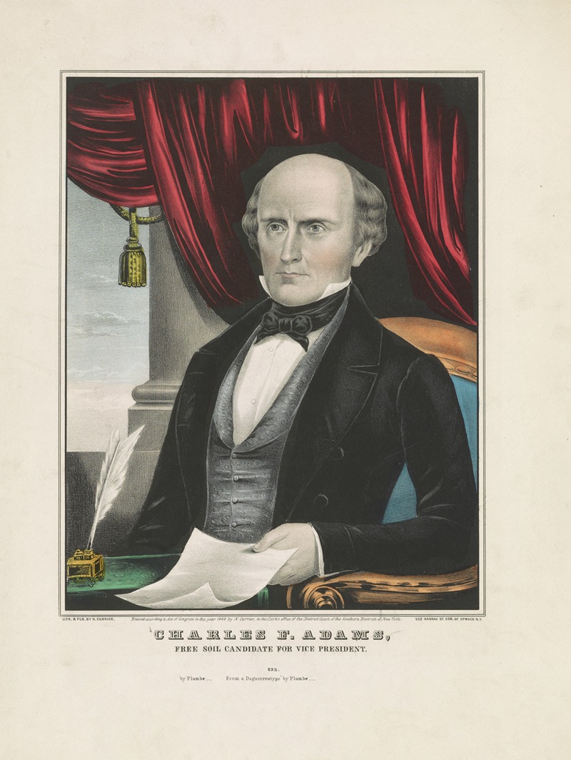 Charles F. Adams, Free soil candidate for Vice President - Artvee