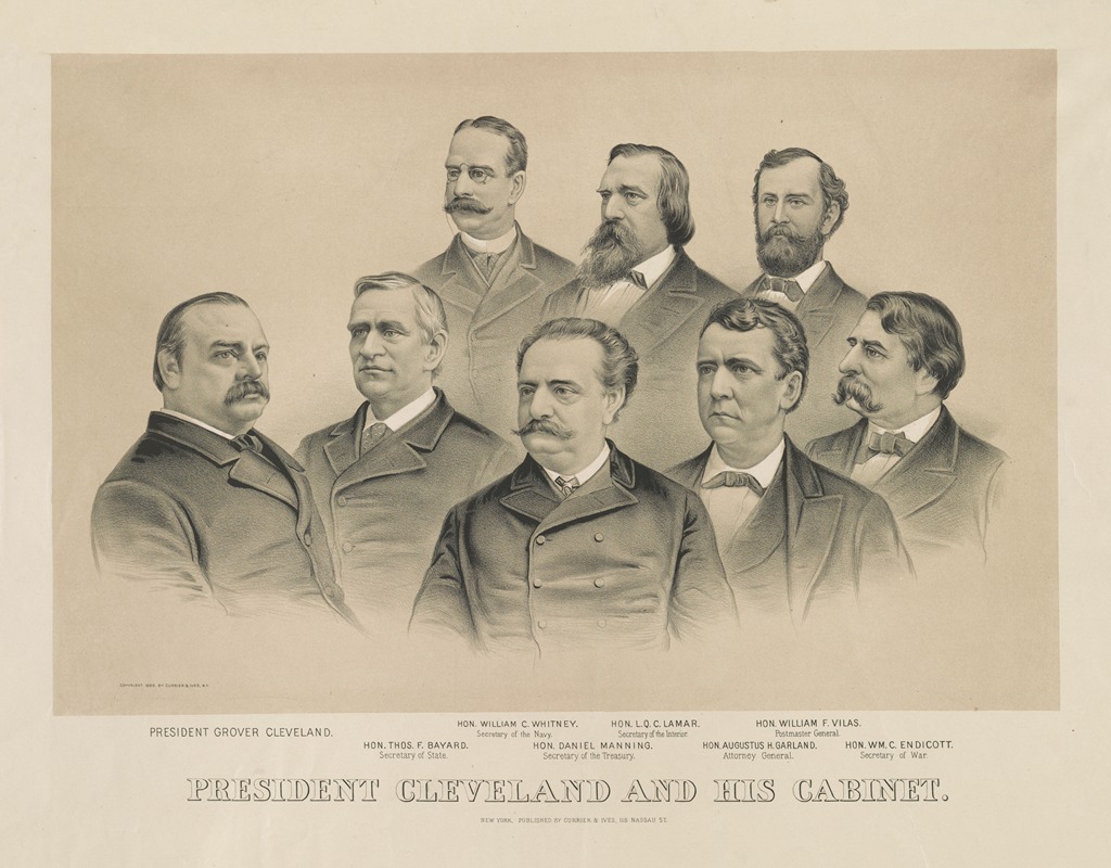 President Cleveland and his cabinet - Artvee
