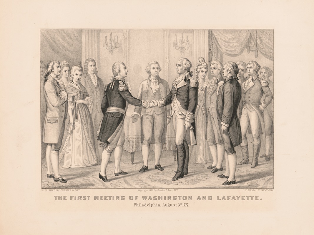The first meeting of Washington and Lafayette, Philadelphia, August 3rd ...