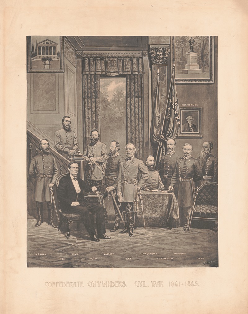 Confederate commanders. Civil War 1861-1865 - Artvee