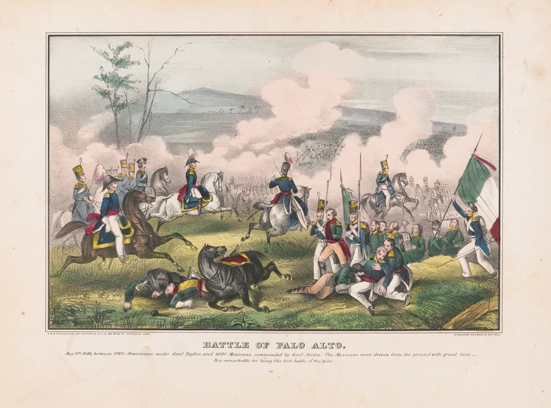 Battle of Palo Alto–May 8th 1846, between 2900 Americans, under General ...