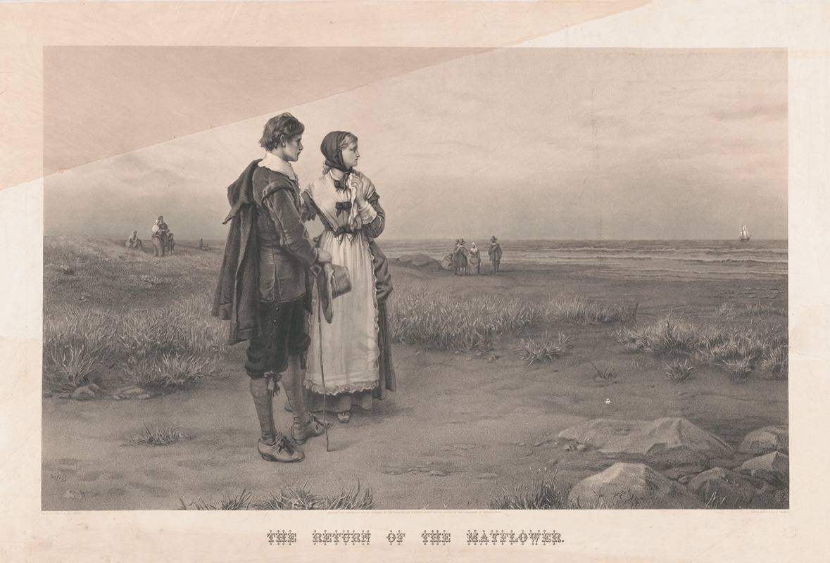 The return of the Mayflower - Artvee