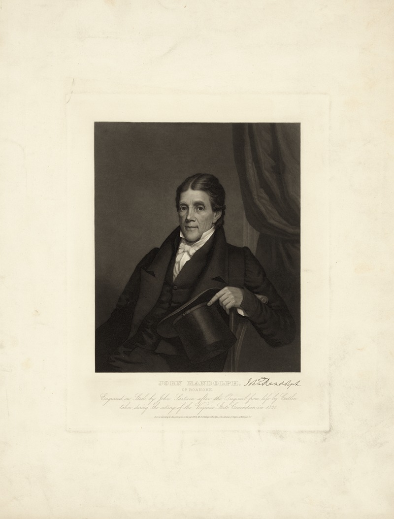 John Randolph. Of Roanoke - Artvee