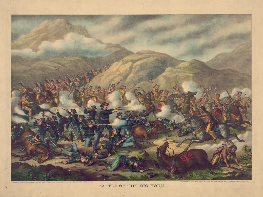 Battle of the Big Horn - Artvee