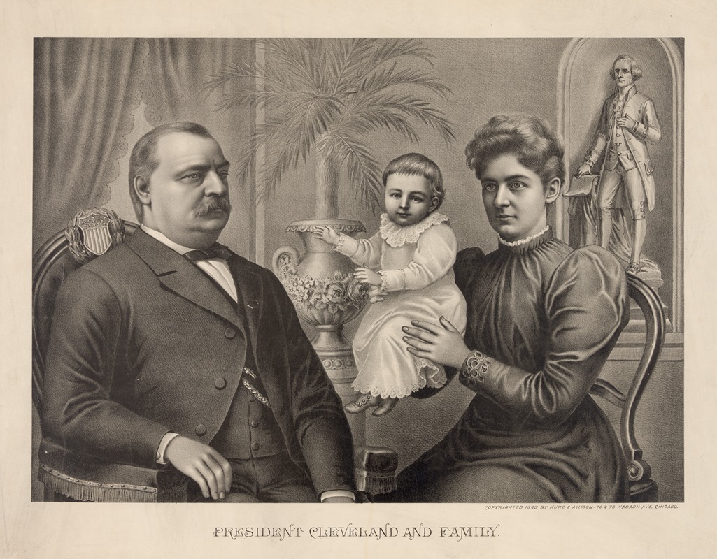 President Grover Cleveland and family - Artvee