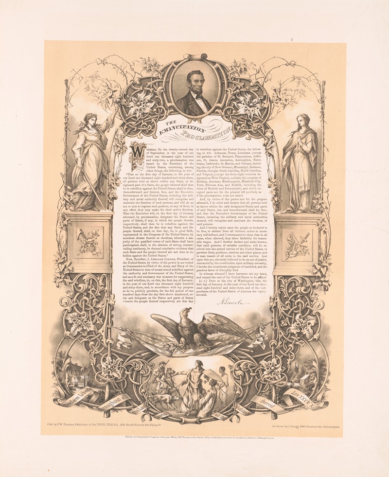 The Emancipation proclamation - Artvee