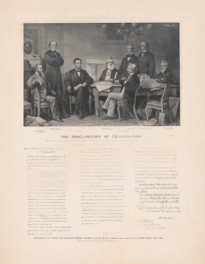 The Proclamation of Emancipation - Artvee