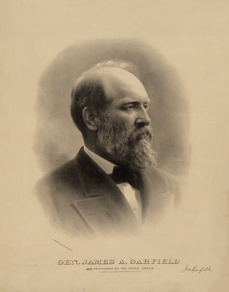 Gen. James A. Garfield, 20th president of the United States - Artvee