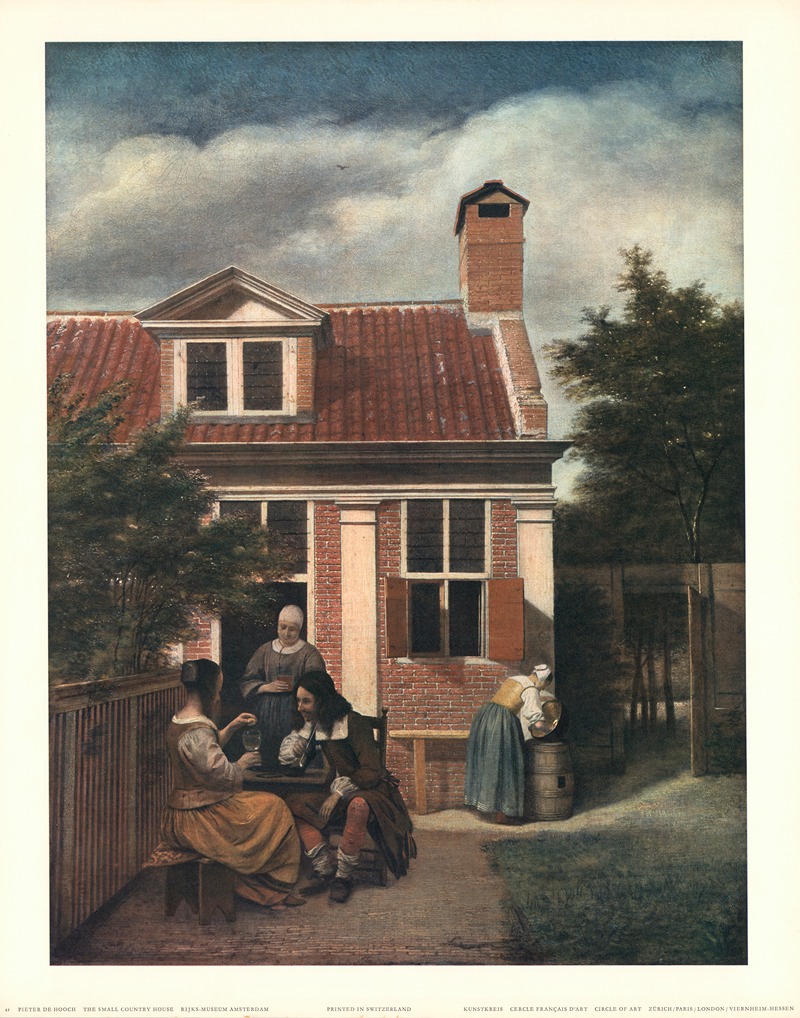 Pieter de Hooch, The small country house - Artvee