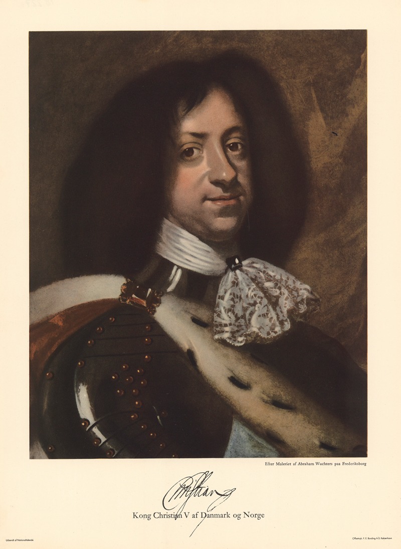 King Christian V of Denmark and Norway (after Abraham Wuchters) - Artvee