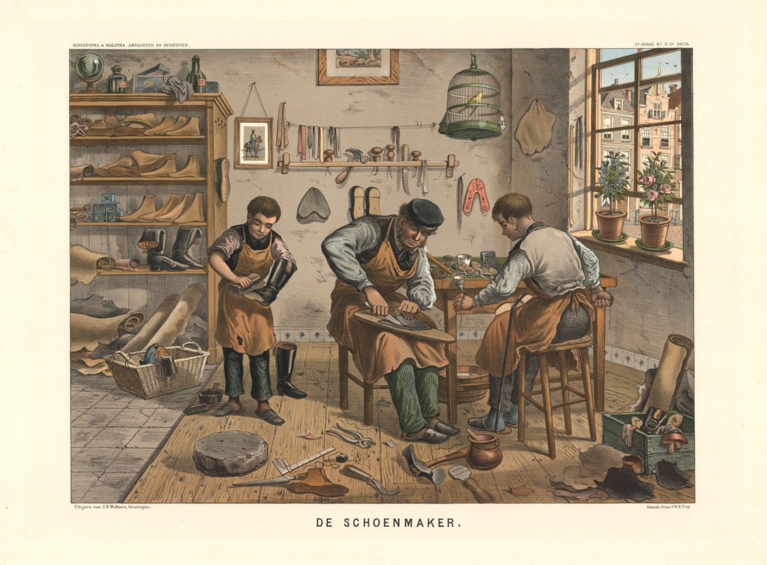 The shoemaker - Artvee