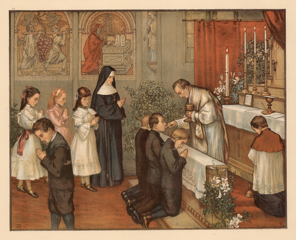 First Communion - Artvee