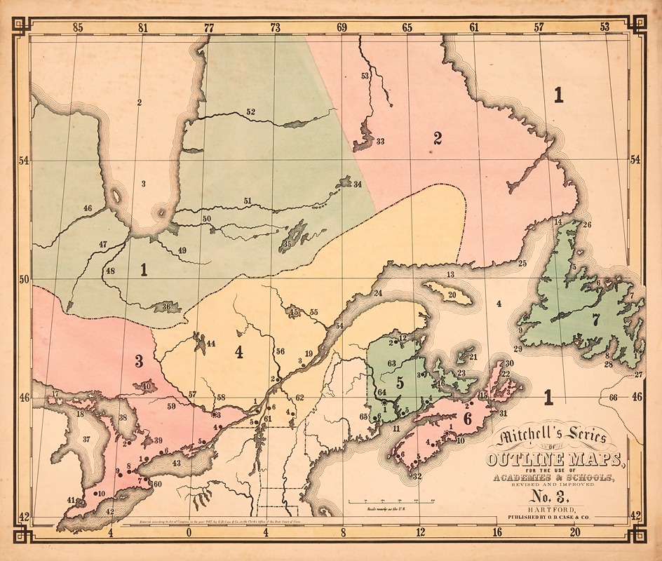 Section of North America - Artvee