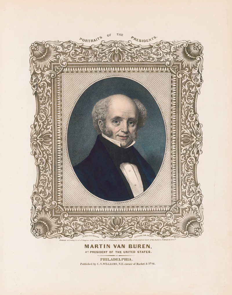 Martin Van Buren, 8th President of the United States - Artvee