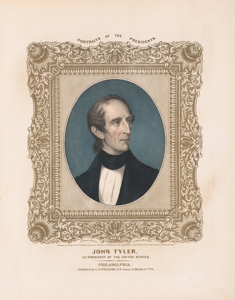 John Tyler, 10th President of the United States - Artvee