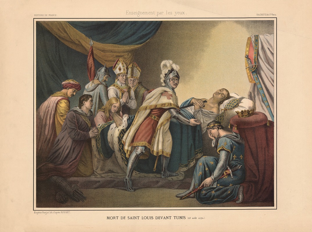 Death of Saint Louis before Tunis. (August 25, 1270) - Artvee