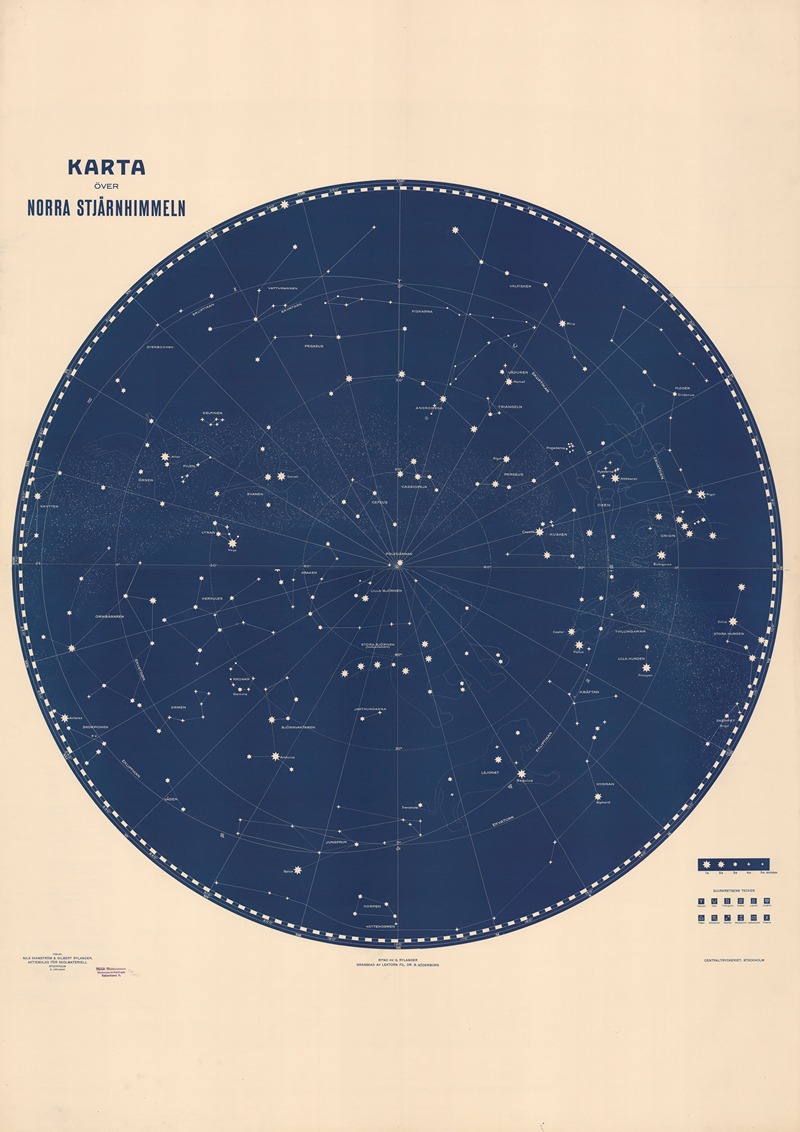 The northern starry sky - Artvee