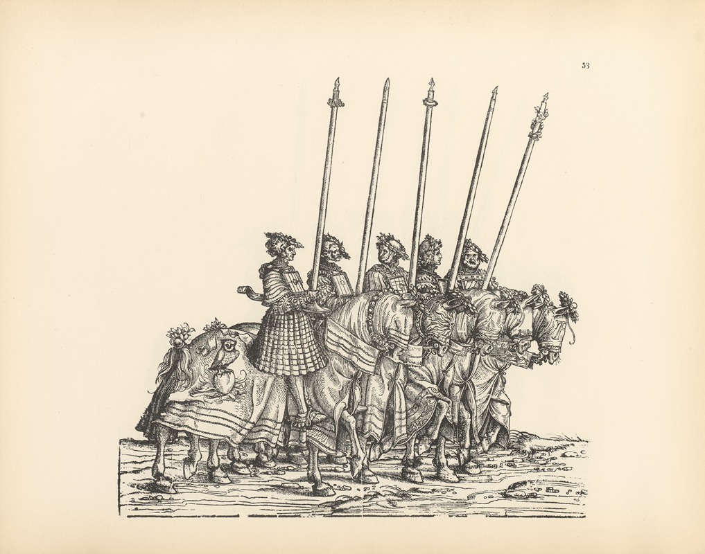 The Triumphs of the Emperor Maximilian I Pl.53 - Artvee
