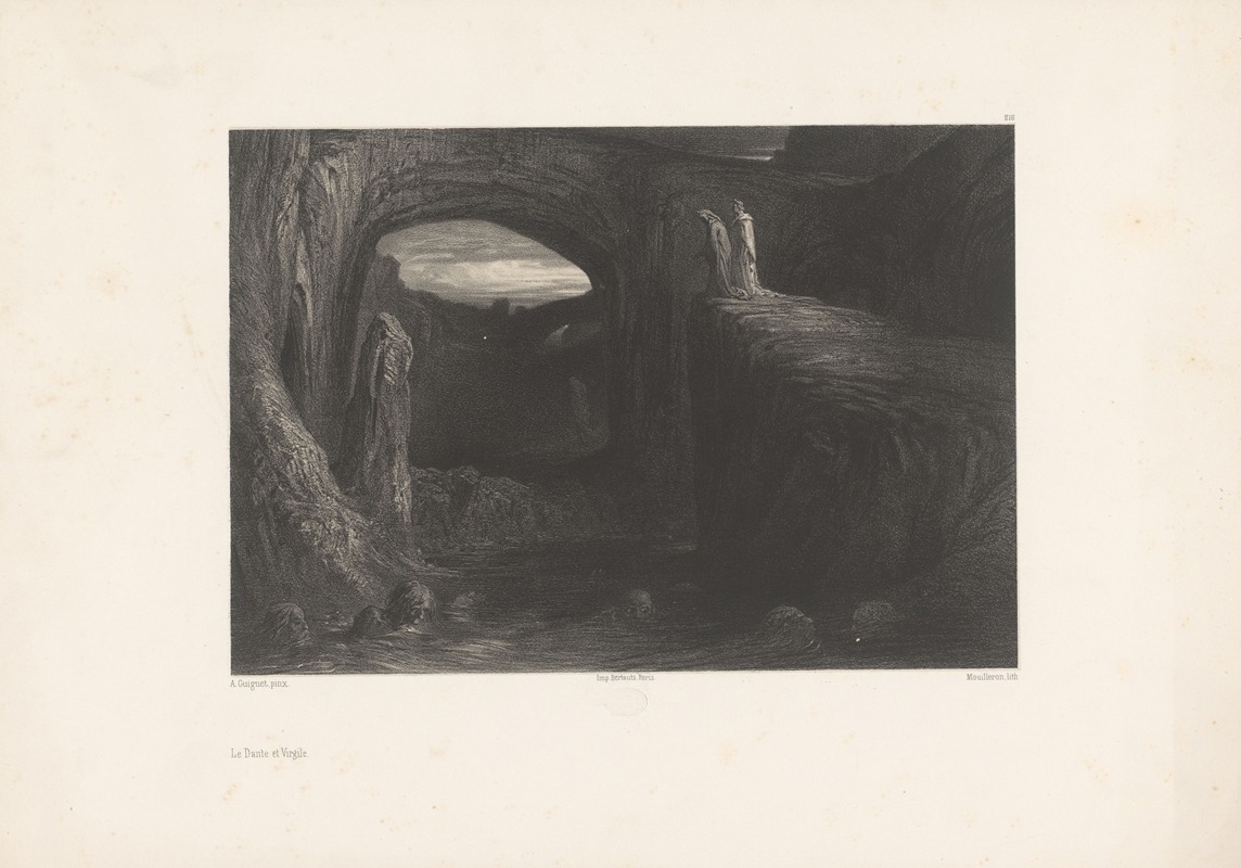 Le Dante et Virgile - Artvee