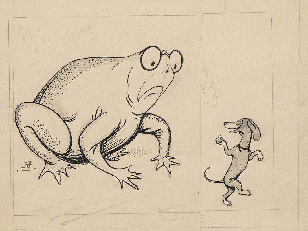 A Drawing of Alfred Schmidt’s Dog - Artvee