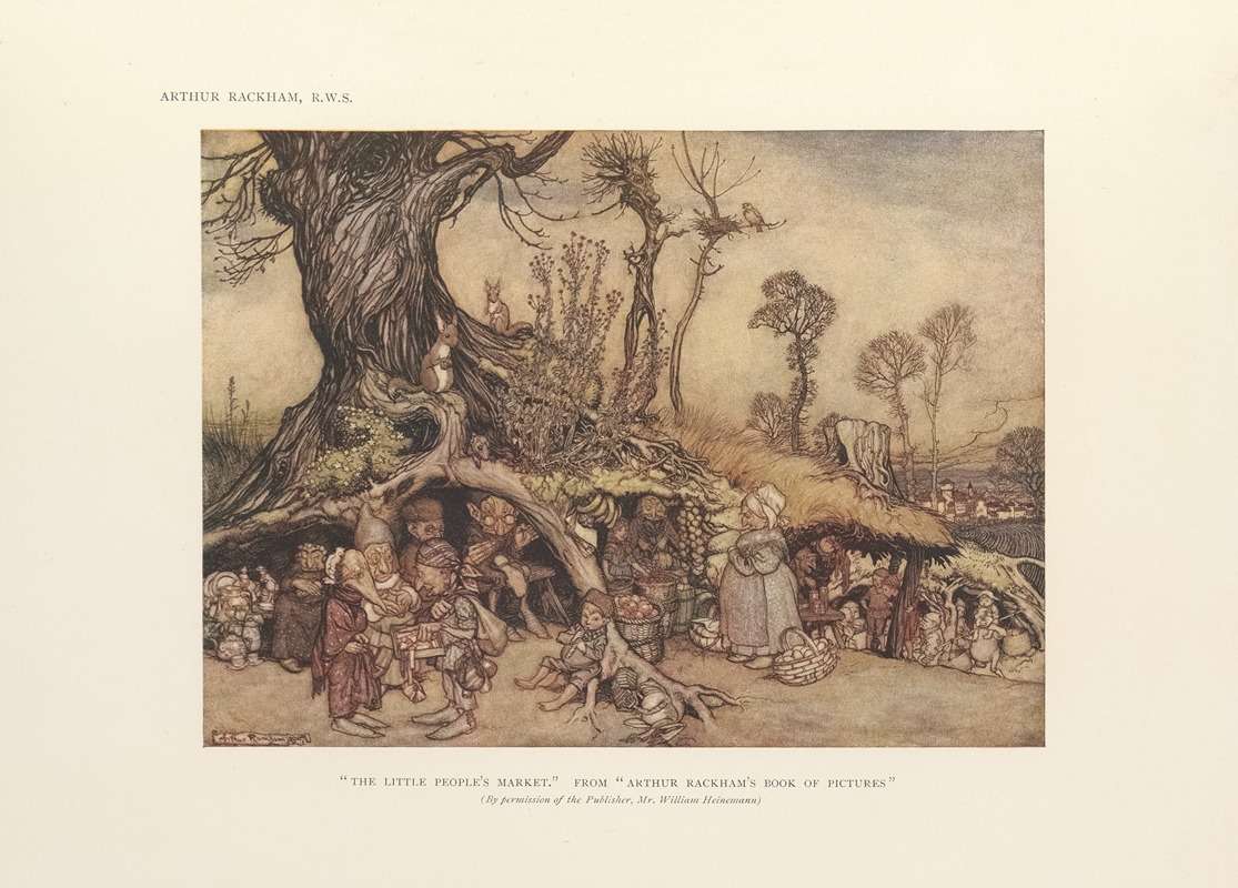 The little people’s market – Arthur Rackham’s book of pictures - Artvee