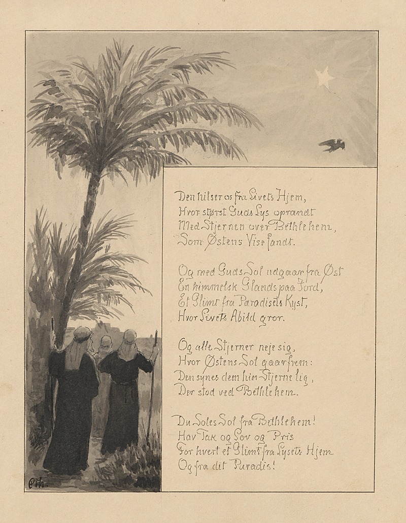 The Three Wise Men under the Guiding Star. - Artvee