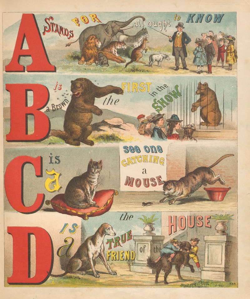 Alphabet of animals - Artvee